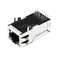 China LPJK0071A8NL 100/1000 Base-T Integrated Magnetics RJ45 Jack Single Port Green/Yellow&Green Led for sale