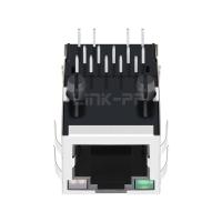 China RJMG264413101NR Compatible LINK-PP LPJG17366A8NL 1000 Base-T Integrated RJ45 Jack Green/Yellow&Green Led for sale