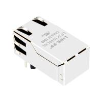 China LPJK1046CNL 1000 Base-T Single Port RJ45 PoE Gigabit Magnetics Jack Tab Up Without Led for sale