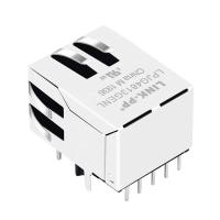 China Halo HFJ11-E1G01E-L12RL Compatible LINK-PP LPJG4813GENL 1000 Base-T Magjack RJ45 Connector Tab Down Green/Yellow Led for sale