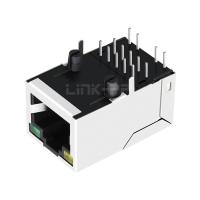 China LPJM17390BGNL 2.5G Base-T Tab up RJ45 Female Connector Yellow/Green Led for sale
