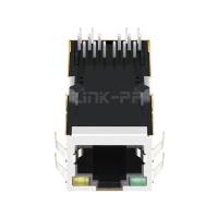China LPJK25036AHNL 2.5G Base-T RJ45 Connector Integrated Magnetics 1 Port Tab UP for sale