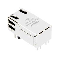 China LPJK25036AHNL 2.5G Base-T RJ45 Connector Integrated Magnetics 1 Port Tab UP for sale