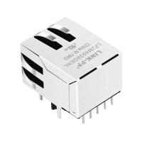 China LPJM4938GENL 2.5G Base-T RJ45 Jack Single Port With Integrated Magnetics Green&Yellow Led for sale