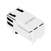 China Belfuse 0826-1X1T-KL-F Compatible LINK-PP 5G Base-T 4PPoE 100W Female RJ45 Jack With Green&Orange/Yellow Led for sale