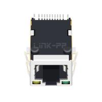 China Pulse JX30-0005NL Compatible LINK-PP LPJ3005ABNL 10/100 Base-T Tab Up Green/Yellow Led Surface Mount RJ45 Jack for sale