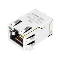 China Pulse JB0-1002NL Compatible LINK-PP LPJ3011ABNL 10/100 Base-T RJ45 Magnetics SMT Jack Tab Up Green/Yellow Led for sale