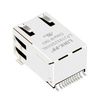 China Pulse RJMG168129101GR Compatible LINK-PP LPJ19325AHNL 10/100 Base-T Tab Up Green/Yellow Led STM RJ45 FastJacks for sale