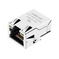 China WE 7498011122 Compatible LINK-PP LPJ19911ADNL 10/100 Base-T Tab Up Yellow/Green Led SMT RJ45 FastJack for sale
