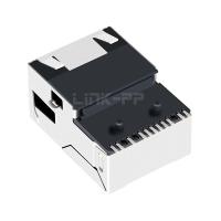 China WE 7498011122 Compatible LINK-PP LPJ19911ADNL 10/100 Base-T Tab Up Yellow/Green Led SMT RJ45 FastJack for sale