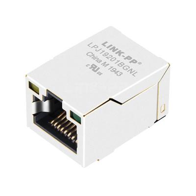China Bothhand GE5T3013-LC Compatible LINK-PP LPJ19201BGNL 10/100 Base-T SMD Side Entry Pcb RJ45 Jack Tab Up Yellow/Green Led for sale