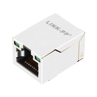 China Pulse JXD6-0002NL Compatible LINK-PP LPJ19434BCNL 10/100 Base-T  Green/Green LED Tab Up China SMT RJ45 connector Suppliers for sale