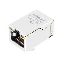 China Pulse J3026G01D Compatible LINK-PP LPJ3026BBNL 10/100 Base-T Tab Up Green/Yellow Led SMD Modular Connector RJ45 for sale