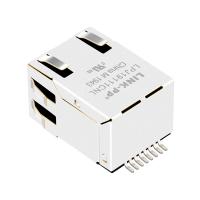 China Pulse J00006NL Compatible LINK-PP LPJ19111CNL 10/100 Base-T Without LED Tab Down SMT industrial ethernet rj45 connector for sale