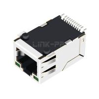 China Pulse J3018G21KT Compatible LINK-PP LPJ19318ACNL 10/100 Base-T Green/Green LED Tab Up SMD Integrated RJ-45 Connector for sale