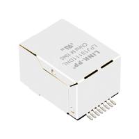 China Pulse J0C-0005NLT Compatible LINK-PP LPJ19111DNL 10/100 Base-T  Without LED Tab Down China Reasonable Price SMT RJ45 Connector for sale