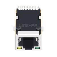 China LINK-PP LPJ3026BBNL 10/100 Base-T  Green/Yellow LED Tab Up SMT Vertical RJ45 Connector for sale
