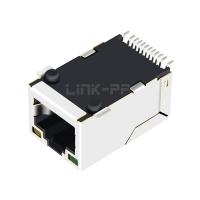 China LINK-PP LPJ3026BBNL 10/100 Base-T  Green/Yellow LED Tab Up SMT Vertical RJ45 Connector for sale