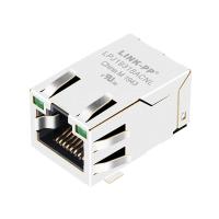 China LPJ19318ACNL 10/100 Base-T Tab Up Green/Green Led SMT Ethernet RJ45 Connector for sale