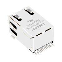 China LPJ19318ACNL 10/100 Base-T Tab Up Green/Green Led SMT Ethernet RJ45 Connector for sale