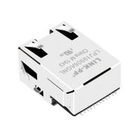 China LPJ19906AGNL 10/100 Base-T Tab Up Yellow/Green Led SMD RJ45 Network Connector for sale