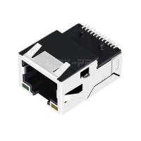 China LPJ19906AGNL 10/100 Base-T Tab Up Yellow/Green Led SMD RJ45 Network Connector for sale