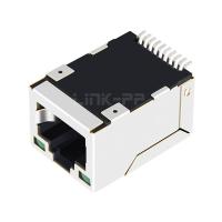 China LPJ19434BCNL SMT RJ45 connector Suppliers China 10/100 Base-T Green/Green LED Tab Up for sale