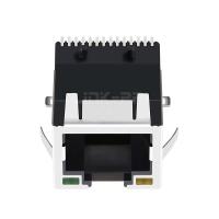 China LPJG19661AGNL 10/100 Base-T Yellow/Green LED Tab Up SMT RJ45 Connector Brands for sale