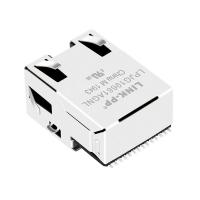 China LPJG19661AGNL 10/100 Base-T Yellow/Green LED Tab Up SMT RJ45 Connector Brands for sale