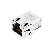 China LPJ19960CNL 10/100Mbps POE Ethernet SMT Ultra Low-Profile RJ45 Jack Tab Up Without Led for sale