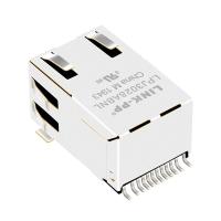 China LPJ3028ABNL 10/100 Base-T Tab Up Green/Yellow Led SMT RJ45 Magnetic Connector for sale
