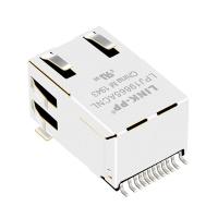 China LPJ19665ACNL 10/100 Base-T Tab Up Green/Green Led STM Integrated RJ45 Connector for sale