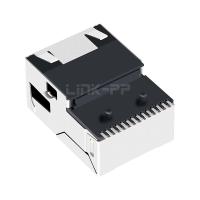China LPJG19662AGNL 100 Base-T SMT RJ45 connector Tab Up in stock Yellow/Green LED for sale