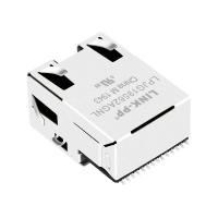 China LPJG19562AGNL 100/1000 Base-T Yellow/Green LED Tab Up SMT Ethernet Port RJ45 Jack for sale