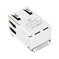 China LPJM19434CNL 2.5G Base-T 1X1 Port Tab Up SMT RJ45 Magjack Female Connector Without Led for sale