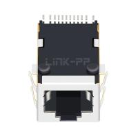 China LPJM19434CNL 2.5G Base-T 1X1 Port Tab Up SMT RJ45 Magjack Female Connector Without Led for sale