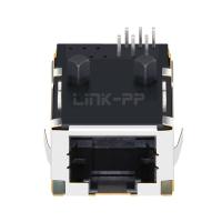 China LPJK7001AGNL 10/100 Base-T Yellow/Green LED Tab Up Low Profile rj45 connector for sale