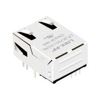 China LPJK7001AGNL 10/100 Base-T Yellow/Green LED Tab Up Low Profile rj45 connector for sale