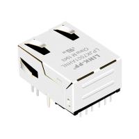 China LPJK7001AHNL 10/100 Base-T Low Profile rj45 Magjack Tab Up Green/Yellow LED for sale