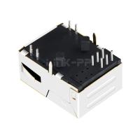 China LPJK7001AHNL 10/100 Base-T Low Profile rj45 Magjack Tab Up Green/Yellow LED for sale