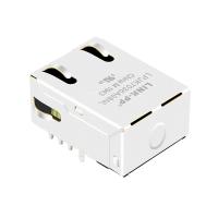 China Belfuse L829-1J1T-43-F Compatible LINK-PP LPJK7036A98NL 10/100/1000 Base-T Orange&Green/Yellow LED Tab Up Low-Profile RJ45 Pcb Mount Jack for sale