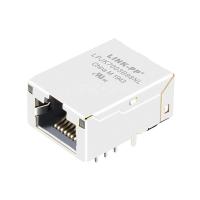 China LINK-PP LPJK7003B98NL 10/100/1000 Base-T Yellow&Green/Green LED Tab Up Low Profile RJ45 Magjack Connector for sale