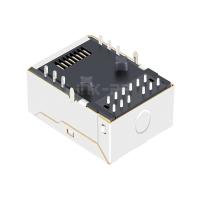 China LINK-PP LPJK7003B98NL 10/100/1000 Base-T Yellow&Green/Green LED Tab Up Low Profile RJ45 Magjack Connector for sale