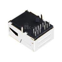 China LPJK7436CNL 100/1000 Base-T Low Profile RJ45 Magjack Without LED Tab Up for sale