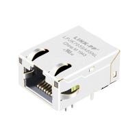 China LPJK7039A55NL 100/1000 Base-T Tab Up Single Port Low Profile RJ45 Jack O&G/O&G Led for sale