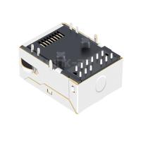 China LPJK7039A55NL 100/1000 Base-T Tab Up Single Port Low Profile RJ45 Jack O&G/O&G Led for sale