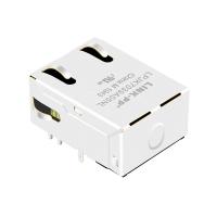 China LPJK7039A55NL 100/1000 Base-T Tab Up Single Port Low Profile RJ45 Jack O&G/O&G Led for sale
