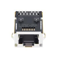 China LPJK7036A98NL 10/100/1000 Base-T Tab Up Low Profile Connector RJ45 Orange&Green/Yellow LED for sale