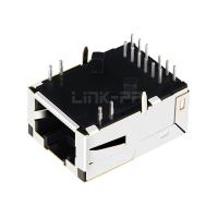 China LPJK7436AHNL Low Profile rj45 female connector 1000 Base-T Tab Up Green/Yellow LED for sale