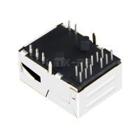 China LPJK7036SA98NL 1000 Base-T Low-Profile RJ45 Mag Jack Tab Up Orange&Green/Yellow LED for sale